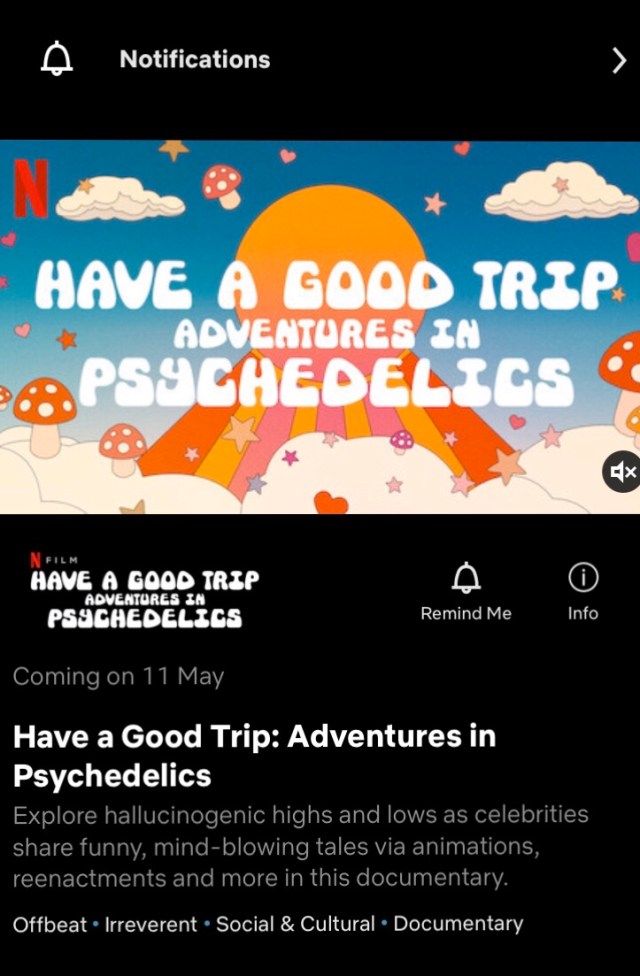 Have A Good Trip: Adventures in Psychedelics — May 11th on Netflix ...